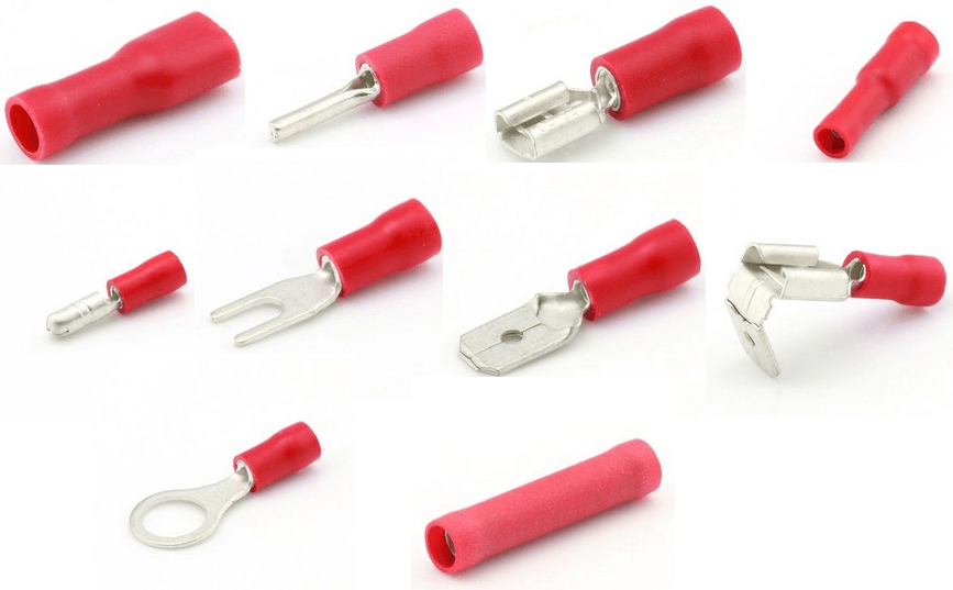 Red Insulated Terminals - 0.65 - 1.5mm Cable Entry - Bags of 10 ...